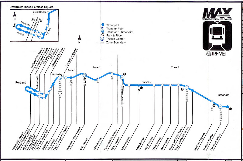 The ZehnKatzen Times: The Evolution Of The TriMet MAX Map 1: The ...